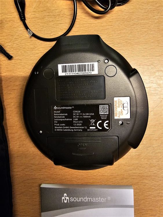 Soundmaster CD9220; Discman - CD-Player (Neu (gemäss Beschreibung)) in Muri Ag für CHF 23 – mit ...