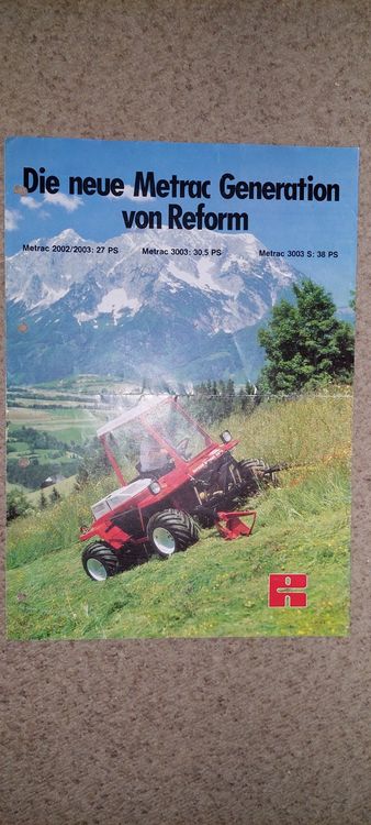 Prospekt die neue Metrac Generation von Reform (Gebraucht) in ...
