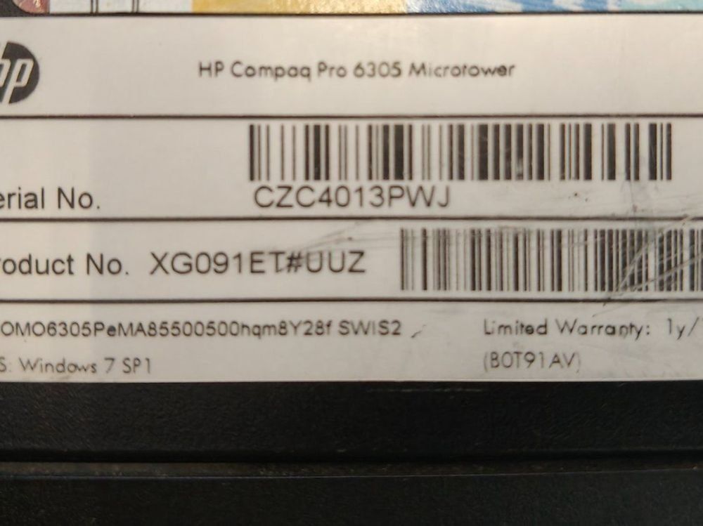 HP Compaq Pro 6305 MT AMD A8 A8-5500B 8 GB DDR (Gebraucht) in Teufen AR ...