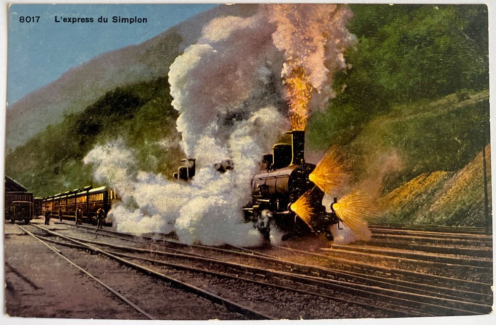 AK: Simplon - Train express - Train à vapeur (Gebraucht) in Lutry für ...