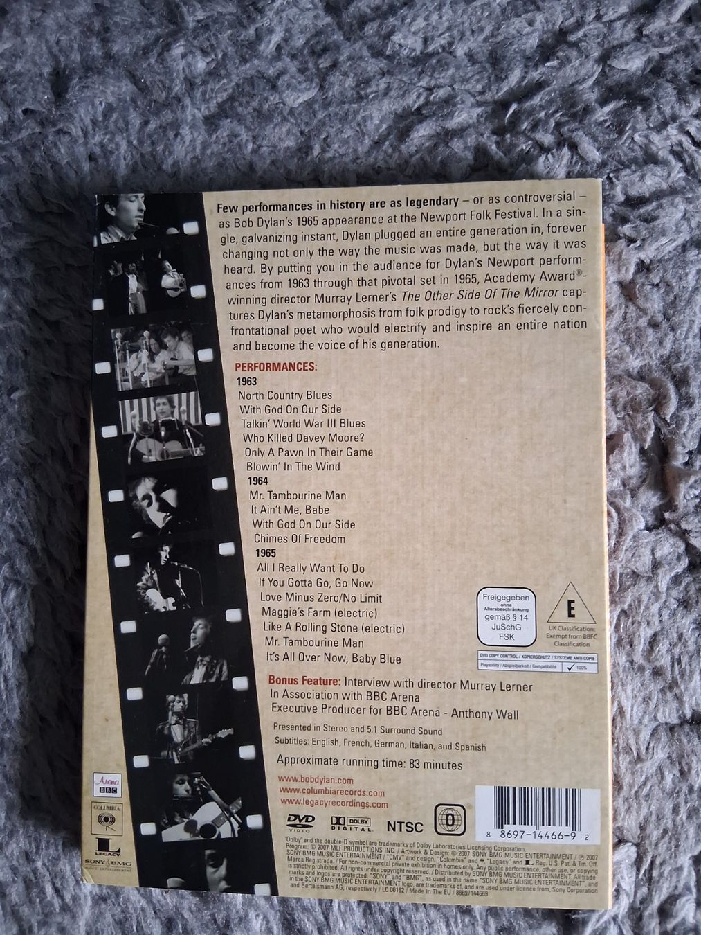 BOB DYLAN LIVE AT THE NEWPORT FOLK FESTIVAL 1963-1965 DVD (Gebraucht) in Wetzikon ZH für CHF 3 ...