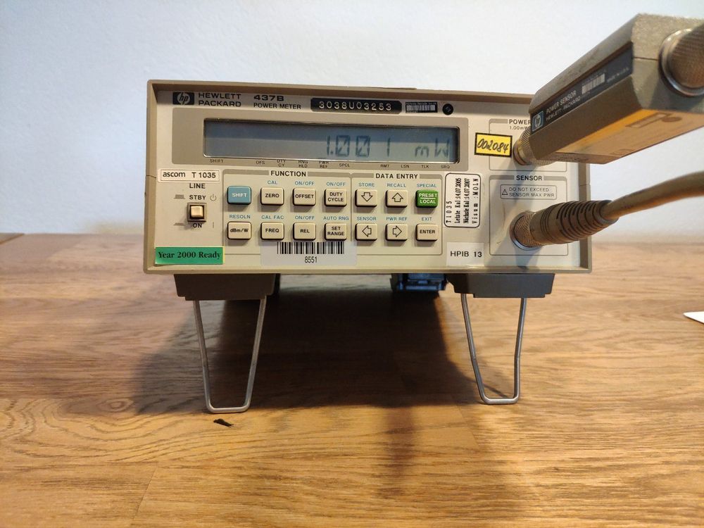 HP 437B & Power Sensor 8483A 75 Ohm (Gebraucht) in Mühleberg für CHF ...