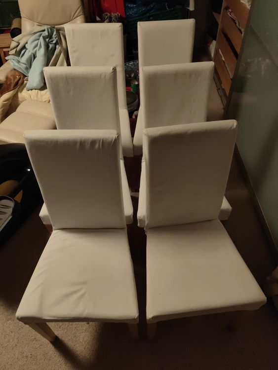 6x Ikea Stuhl Harry in weiss (Gebraucht) in Dübendorf für CHF 20 – nur Abholung auf Ricardo kaufen