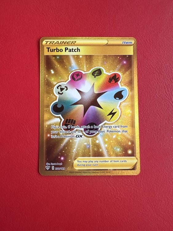Pokemon Turbo Patch Gold Mega schön Trainer 200/189 Top (Gebraucht) in ...