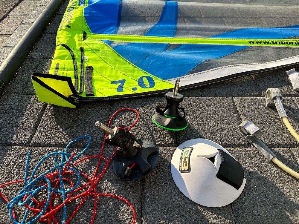 Mistral Vision Freeride 150 Board + Segel + Mast + Gabelbaum | Kaufen ...