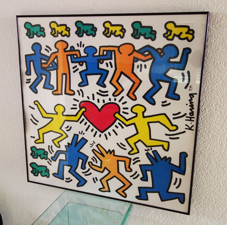 Keith Haring Love (Unity), Original Lithographie Druck 1991 (Gebraucht ...