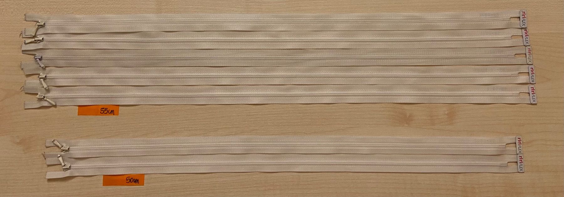 7 Stk. RIRI Reissverschlüsse 50 und 55cm/NEU nie benutzt (Neu und ...