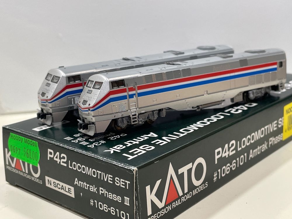 Kato 106-6101 AMTRAK P42 Doppel Lok Set, Spur N (Neu (gemäss Beschreibung)) in Wilderswil für ...