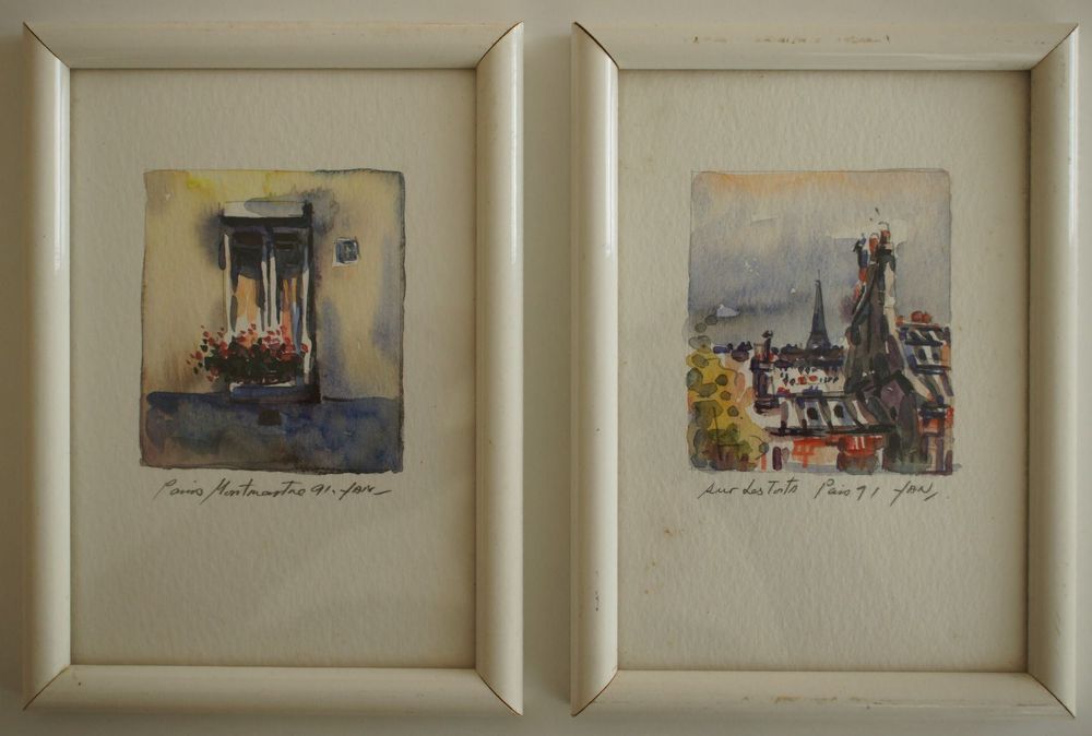 zwei kleine Aquarelle | Kaufen auf Ricardo