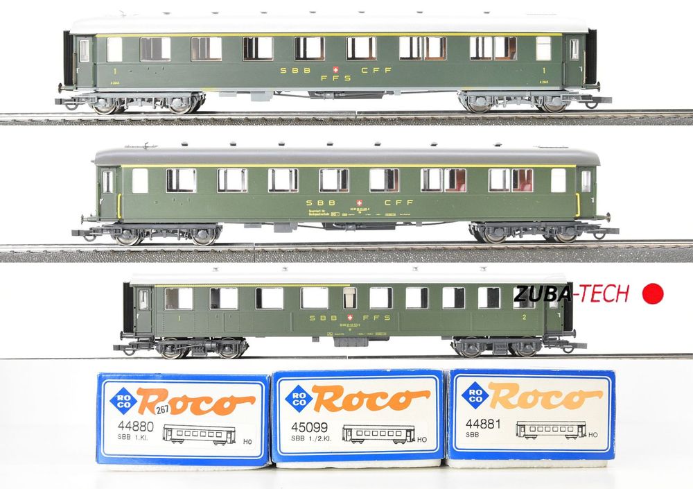 Roco 3x Personenwagen der SBB H0 GS mit OVP | Kaufen auf Ricardo