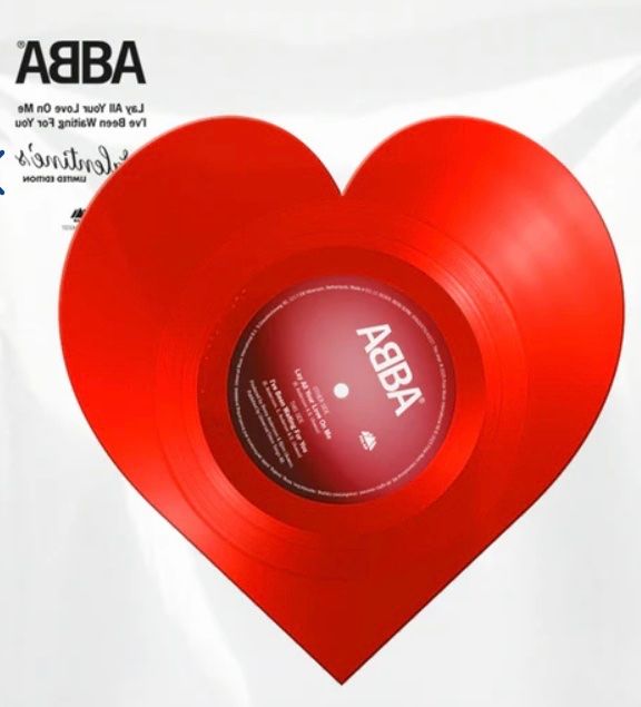 ABBA Herz Form LP - Limited Edition red vinyl (Neu und originalverpackt ...