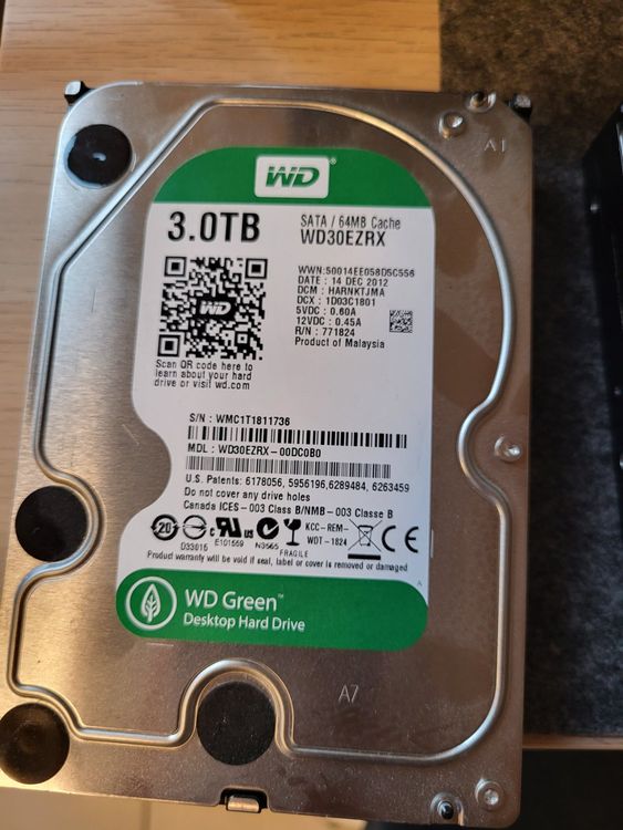 Festplatte 3.0TB - Western Digital (Gebraucht) in Siebnen für CHF 13 ...