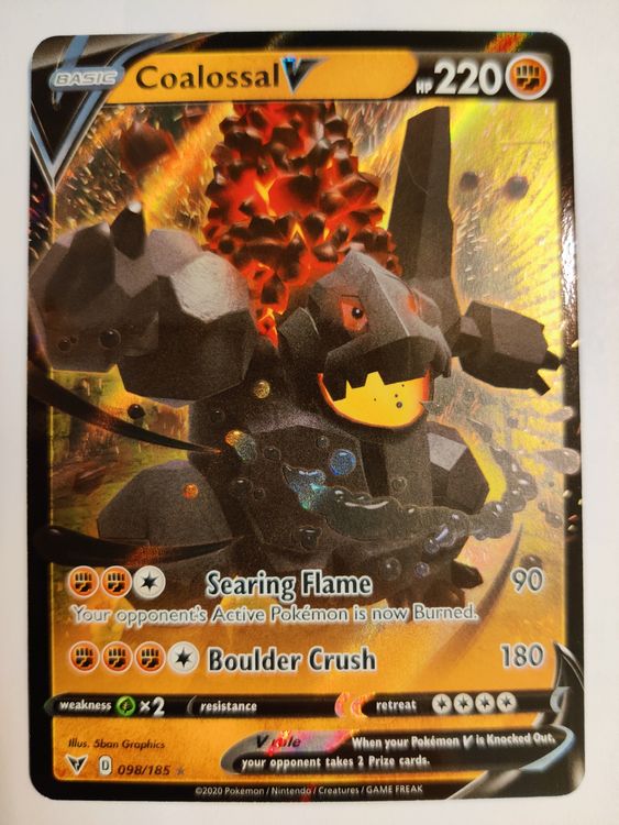 Coalossal V 098/185 - Pokémon Karte Englisch | Kaufen auf Ricardo
