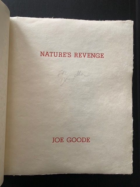Beautiful 💚 JOE GOODE Künstlerbuch, Sam Francis (D'occasion) à Zürich ...