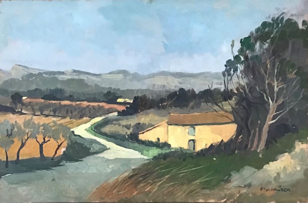 Renée Yolande HAUSER (1919-2008) Landschaft Gemälde (D'occasion) à Root ...