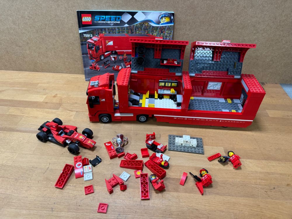 Lego 75913 Speed Champions F14 T & Scuderia Ferrari Truck (Gebraucht ...