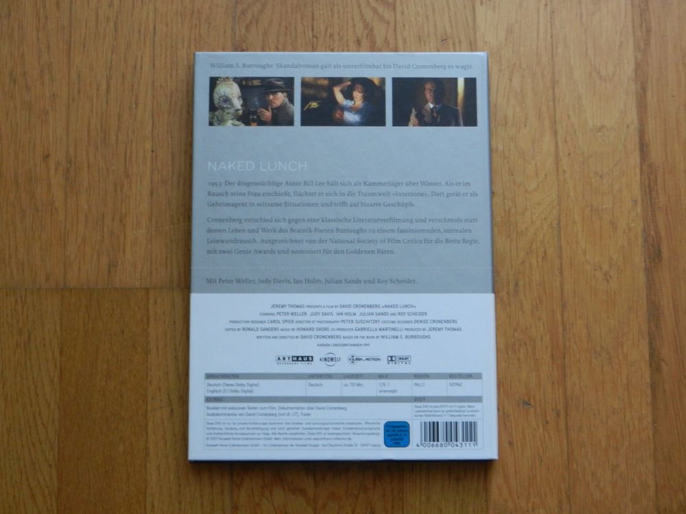 DVD ARTHAUS 44 / NAKED LUNCH - EIN FILM von DAVID CRONENBERG | Kaufen ...
