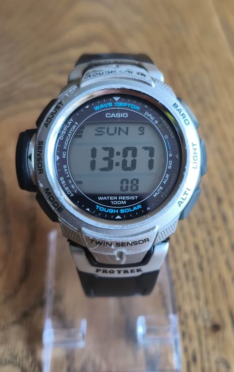 Casio Pro Trek PRW-500 Wave Ceptor Tough Solar Twin Sensor (Gebraucht ...