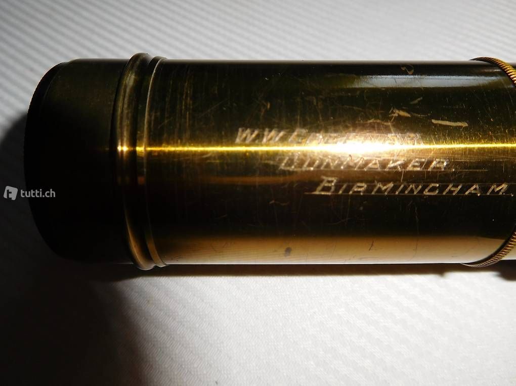 Schönes Teleskop/Fernrohr, 3-draw, ca. 1860, mit Gravur (Gebraucht) in Olten für CHF 260 – mit ...