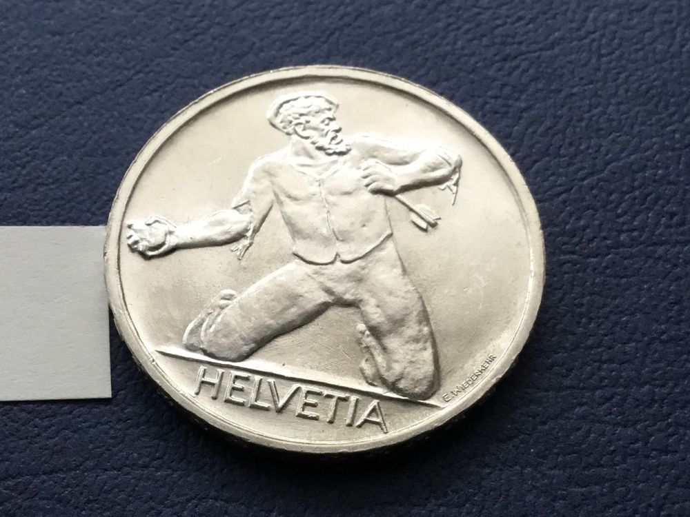 5 Franken Silbermünze St Jakob 1944 Unzirkuliert stgl | Kaufen auf Ricardo