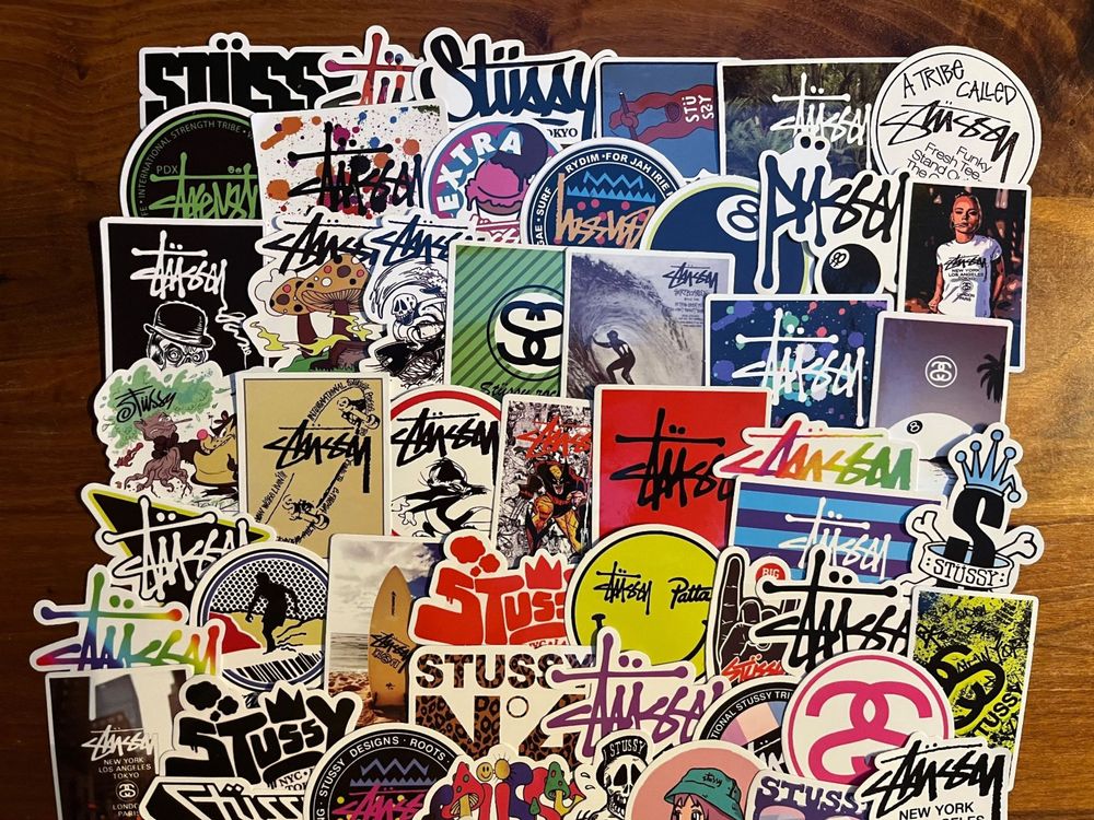 25x Stüssy Sticker – Zufällige Designs – Streetwear, Skate (Neu (gemäss ...