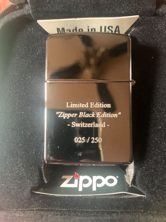 Limited Edition ZIPPO Zipper limitierte Swiss Edition (Neu (gemäss ...