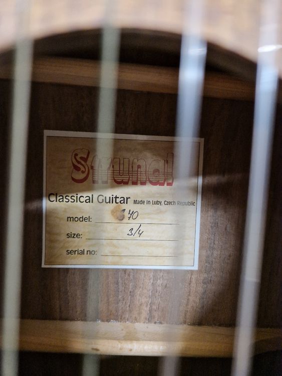 Strunal Gitarre (Kindergitarre) inkl. Tragerucksack "Ritter" (Gebraucht ...