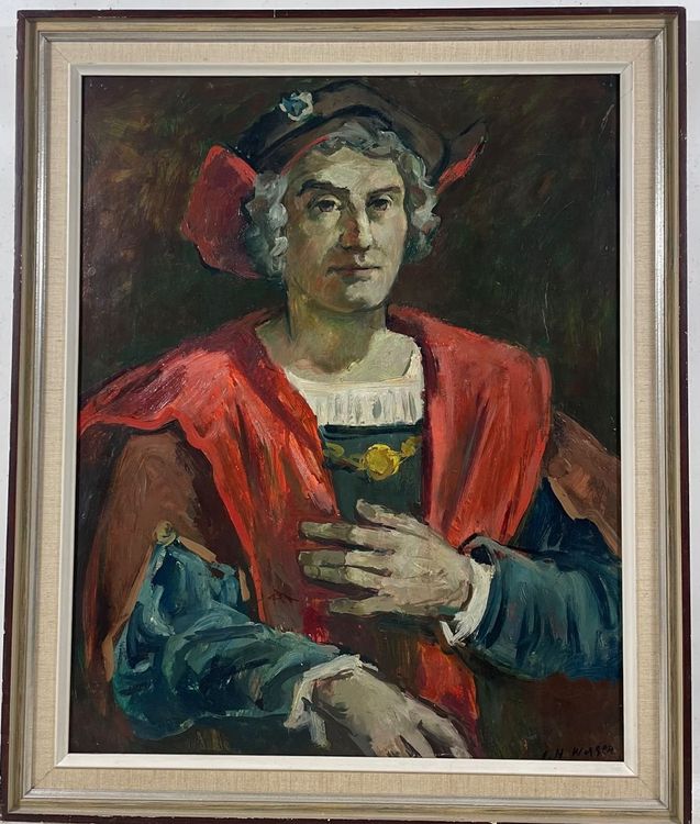 Joseph H. Waser (1901-1994) grosses Öl Gemälde 82 x 68 cm (Gebraucht ...
