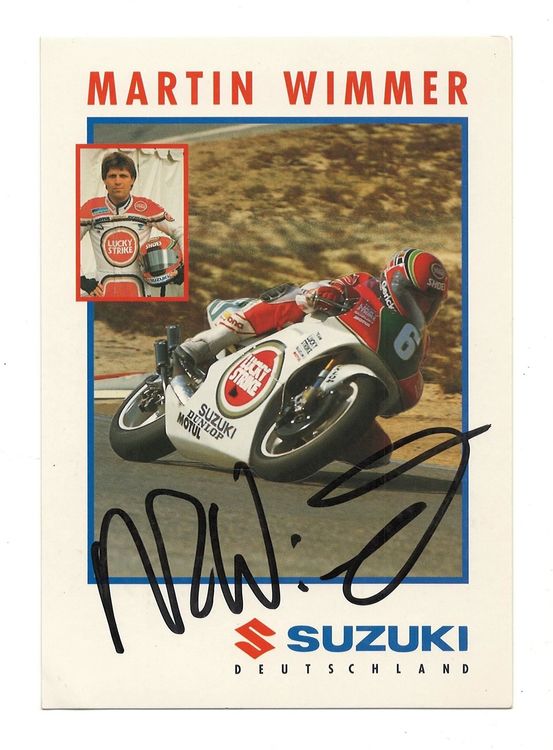 MARTIN WIMMER ORIGINALAUTOGRAMM MOTORRAD (Gebraucht) in Basel für CHF 7 ...