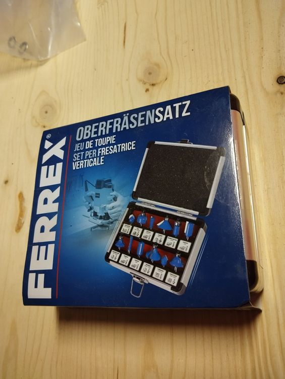 12 tlg. Oberfräsensatz Ferrex - neu und originalverpackt (Neu und originalverpackt) in ...