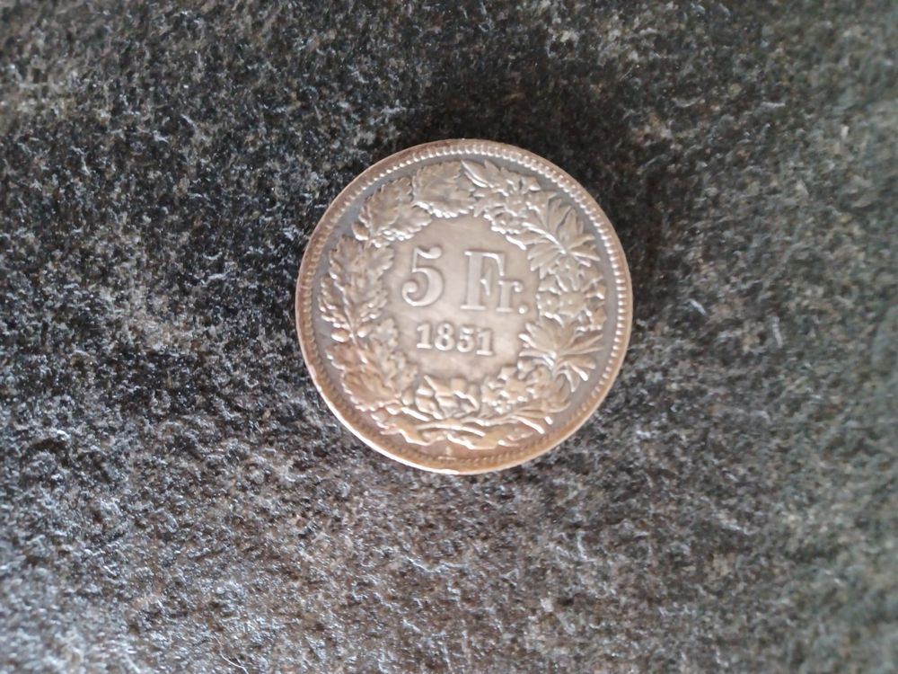Schweiz 5Franken 1851 (Gebraucht) in Rothenburg für CHF 185 – mit Lieferung auf Ricardo kaufen