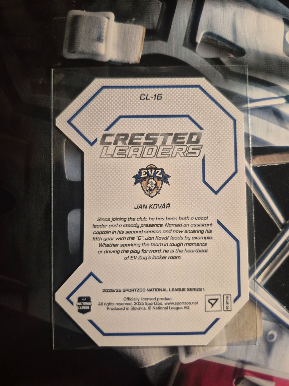 Jan Kovar EV Zug 2025/26 Sportzoo Crested Leaders 08/35 (Gebraucht) in ...