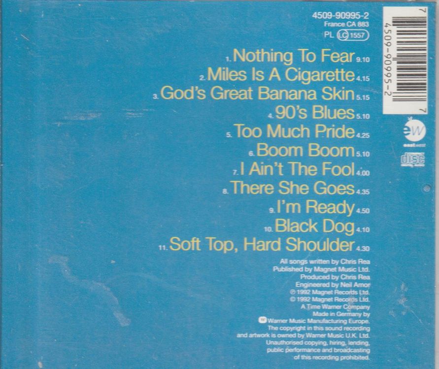 CHRIS REA - God's Great Banana Skin (CD von 1992) (Gebraucht) in Zürich ...