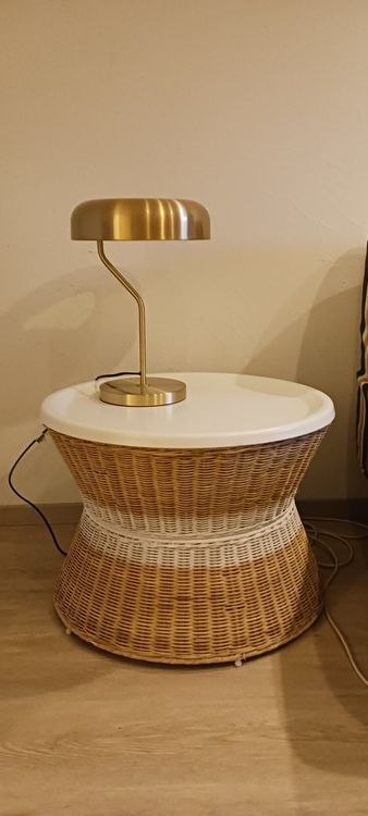 Runder Rattan Tisch von IKEA mit Deckel | Kaufen auf Ricardo