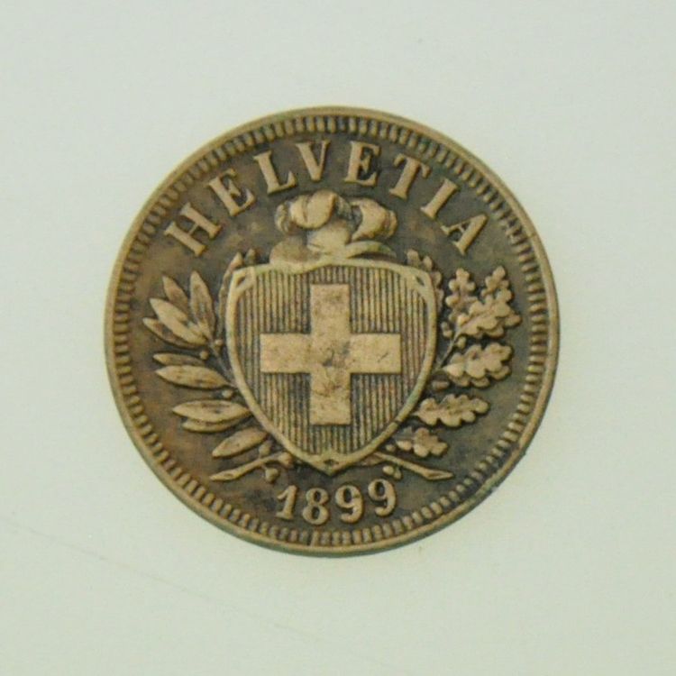 Schweiz 2 Rappen 1899 B Wappen | Kaufen auf Ricardo