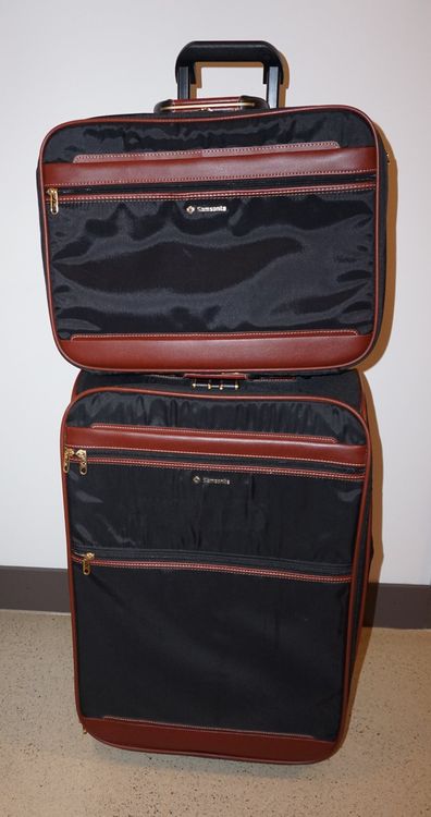 Samsonite Koffer-Set, Rollkoffer + Handgepäcktasche (Gebraucht) in ...