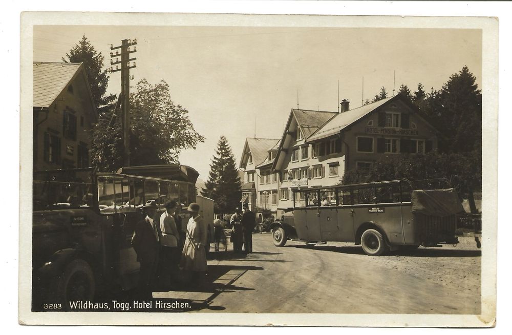 Wildhaus (SG) Toggenburg - Hirschen - Saurer Postauto - 1932 (Gebraucht) in Engelburg für CHF 19 ...