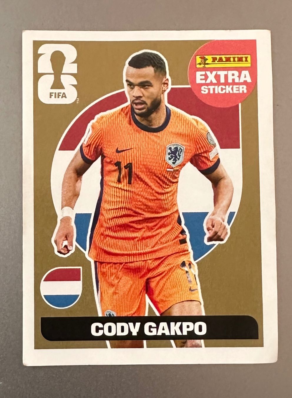 Panini Cody Gakpo Extra Sticker FIFA 2026 GOLD (Neu (gemäss ...