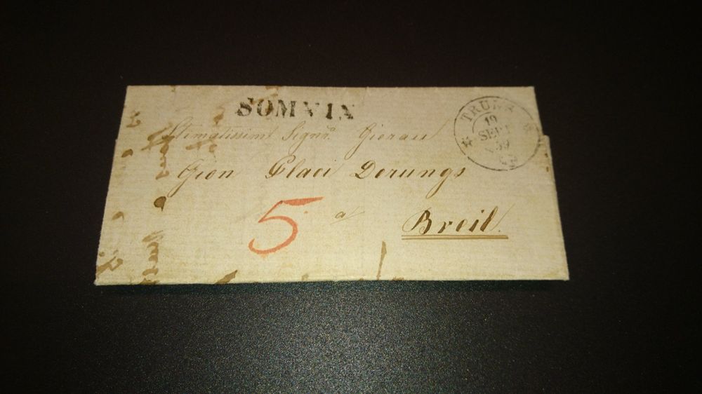 Faltbrief von 1859. Somfix - Truns - Breil. (Gebraucht) in Zürich für CHF 15 – mit Lieferung auf ...