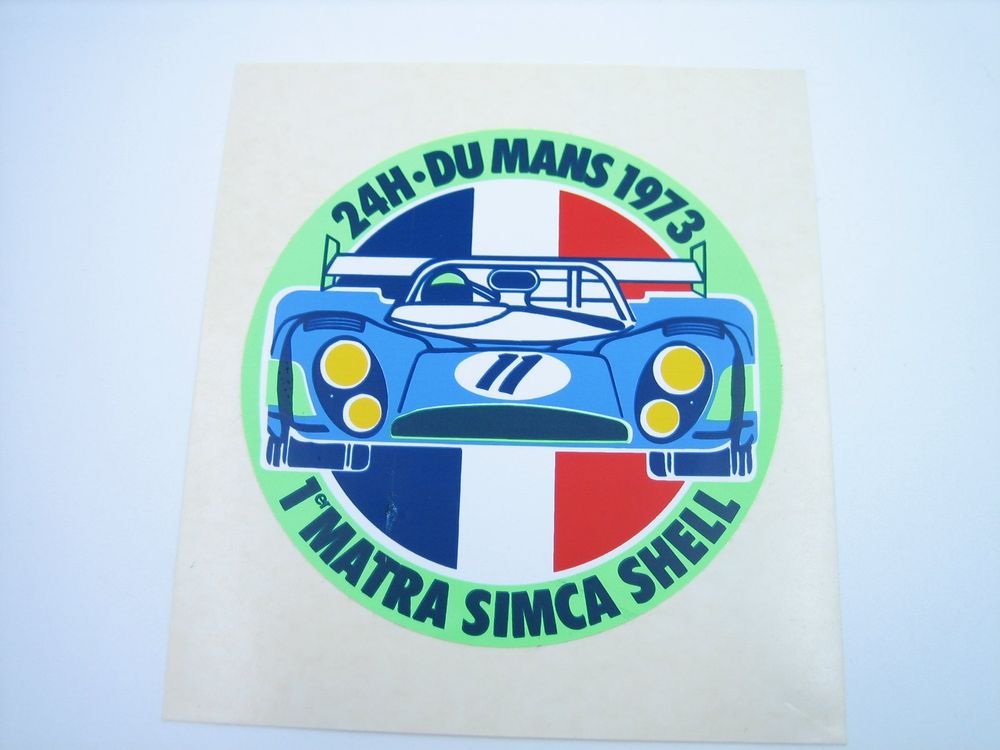 Alter Aufkleber 24H DU MANS 1973 Matra Simca Shell (Gebraucht) in ...