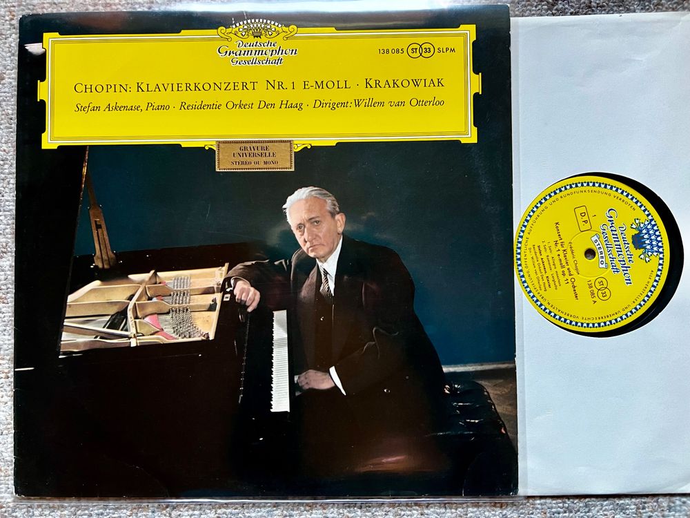 Chopin Klavierkonzert Nr. 1 Ashkenase DGG Tulip LP GEWASCHEN (Gebraucht) in Unterseen für CHF 9. ...