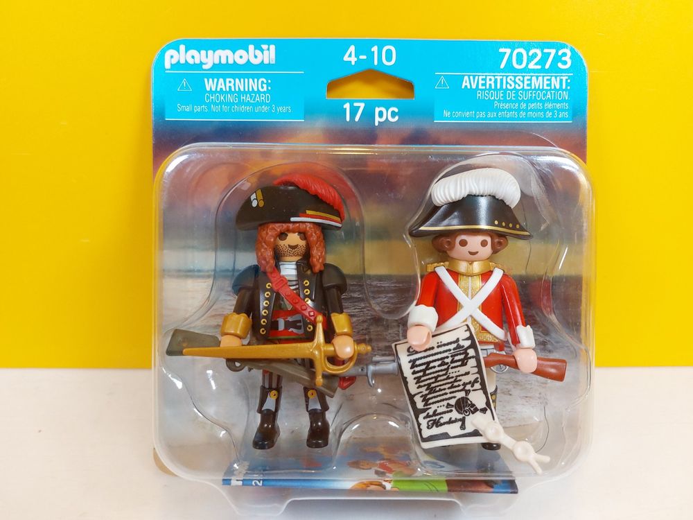 PLAYMOBIL 70273 Piraten Pirates Duo Pack Kapitän&Rotrock NEU (Neu und ...