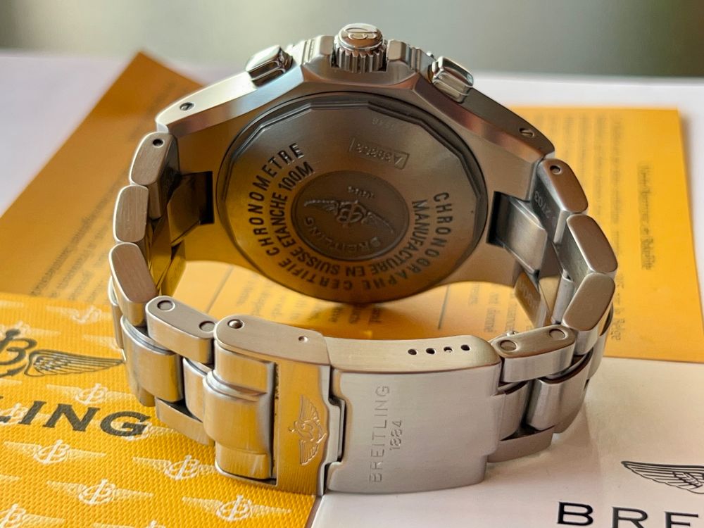 Breitling Hercules Blue Chronograph 45mm Steel/Steel A39363 | Kaufen ...