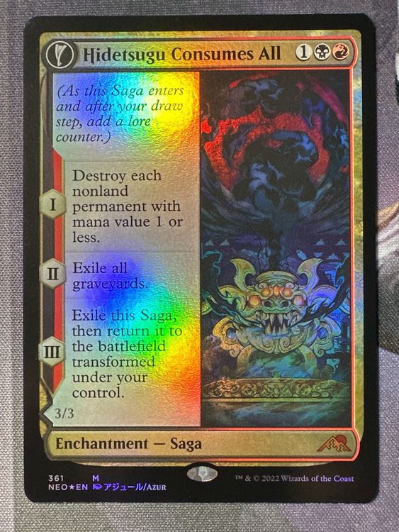 Hidetsugu Consumes All FOIL Variant 361 Kamigawa | Kaufen auf Ricardo