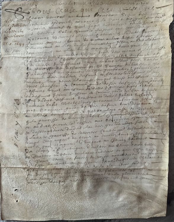 Antike Handgeschriebene Brief aus 1649 (Gebraucht) in Root für CHF 29 ...