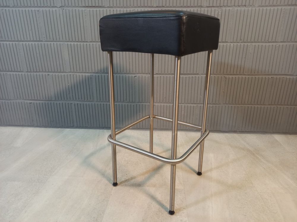 Ikea Stool Julius, Vintage Hocker Leder Metall Richard Clack (Gebraucht ...