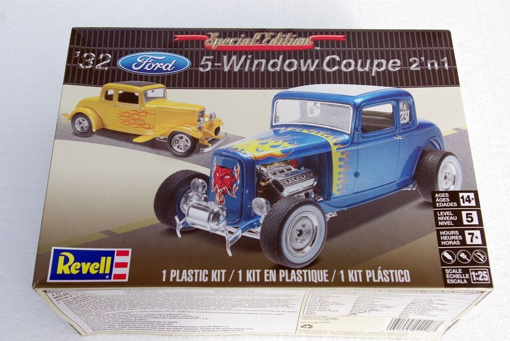 Revell Ford 5-Window Coupe Blau 1932 85-4228 Bausatz Kit 1/2 (Neu und ...