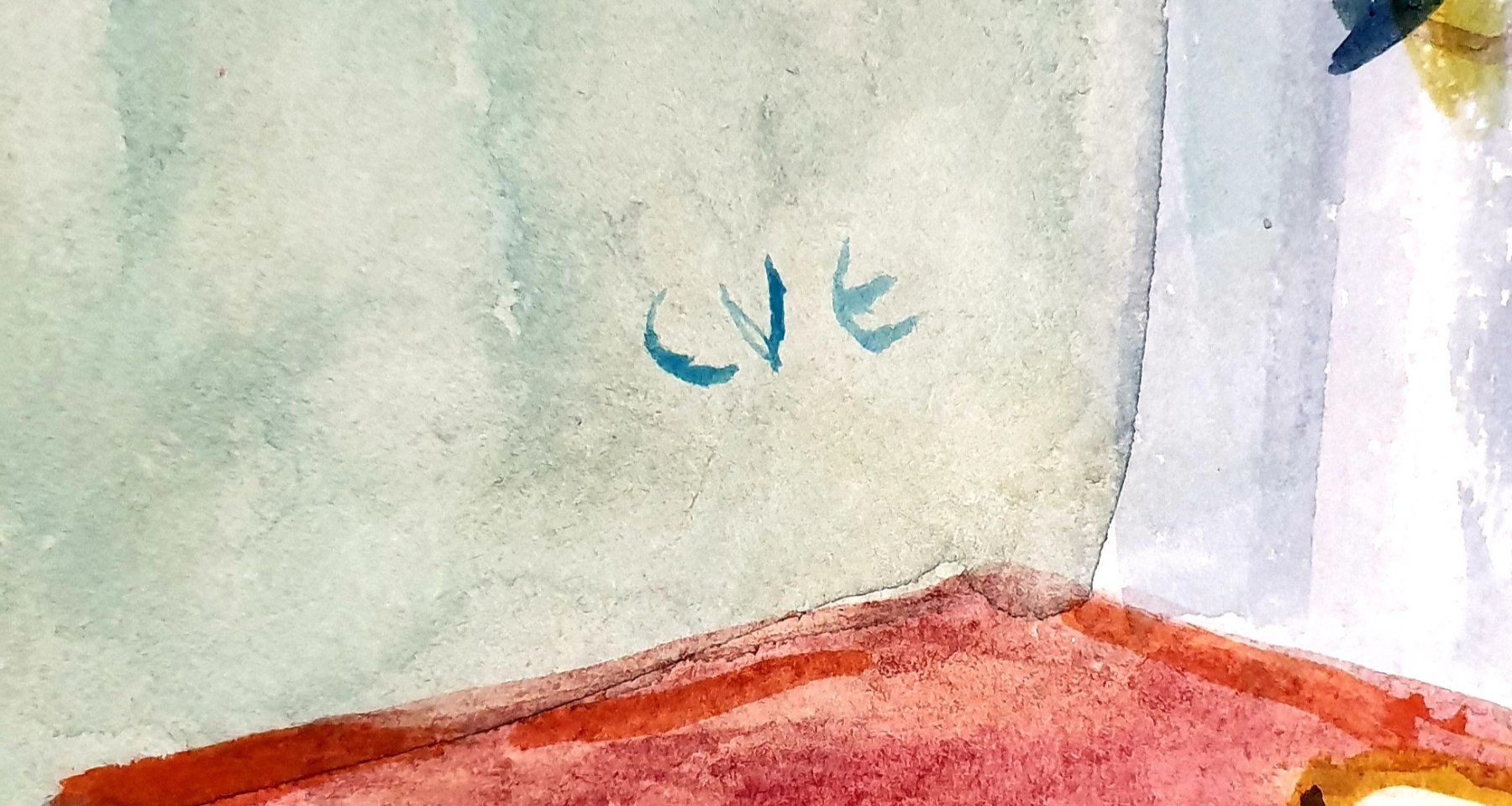 Aquarell Clara Vogelsang Eymann (49 x 34) 40 % seines Wertes (Gebraucht ...