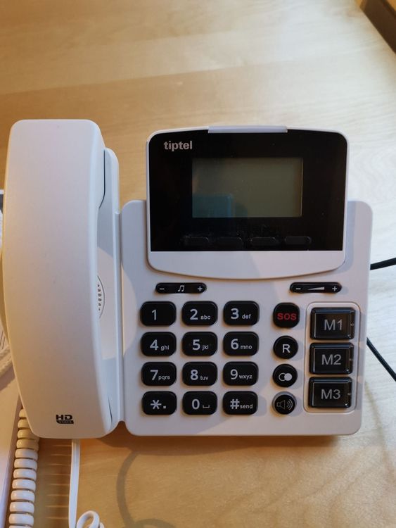 IP-Kabeltelefon mit SOS-Taste tiptel (Neu (gemäss Beschreibung)) in Staffelbach für CHF 40 – mit ...