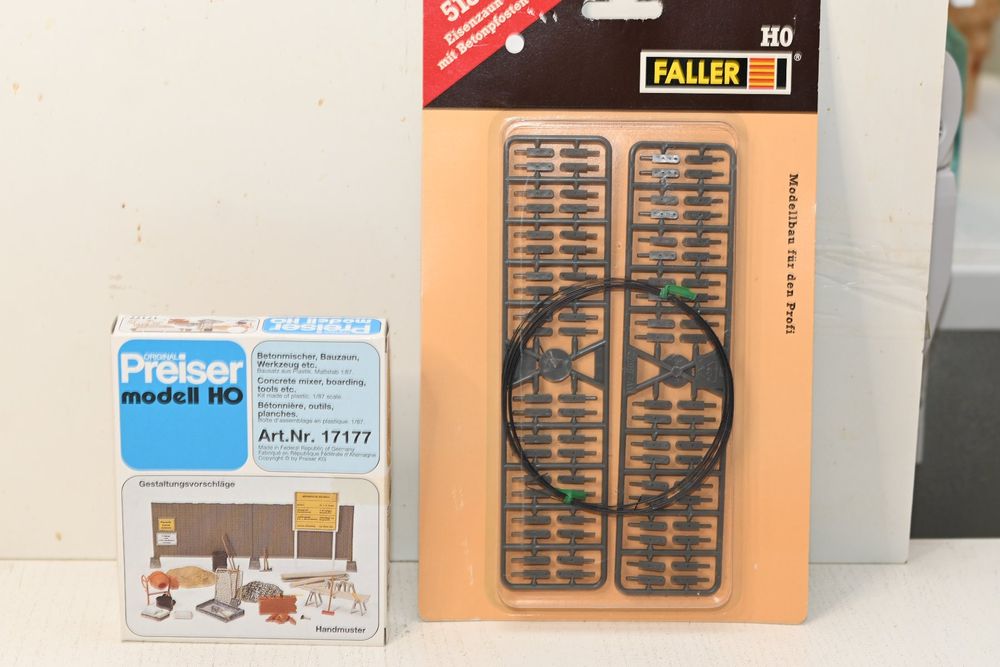 Eisenzaun Faller HO + Preiser Betonmischer | Kaufen auf Ricardo